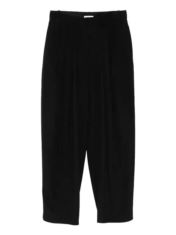 Isabel Marant Janice Pleated Trousers - Black