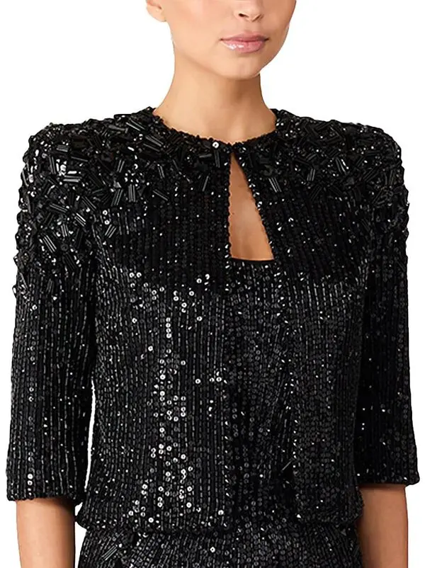 Jenny Packham Gaia Jacket - Liquorice