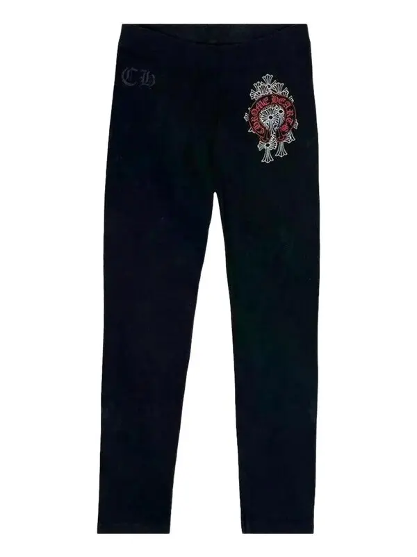 Chrome Hearts Crosses Scroll Track Pants - Black