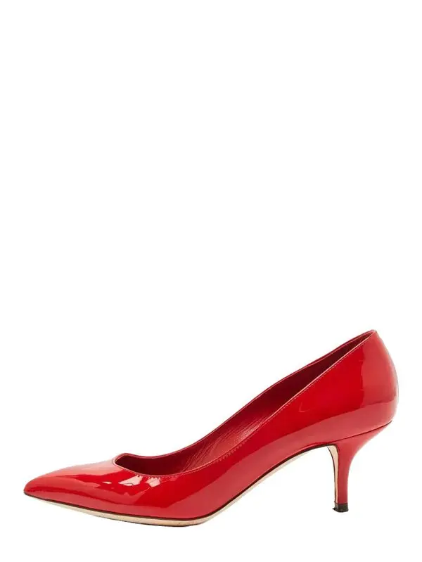 Dolce & Gabbana Pointed-toe Leather Pumps - Red