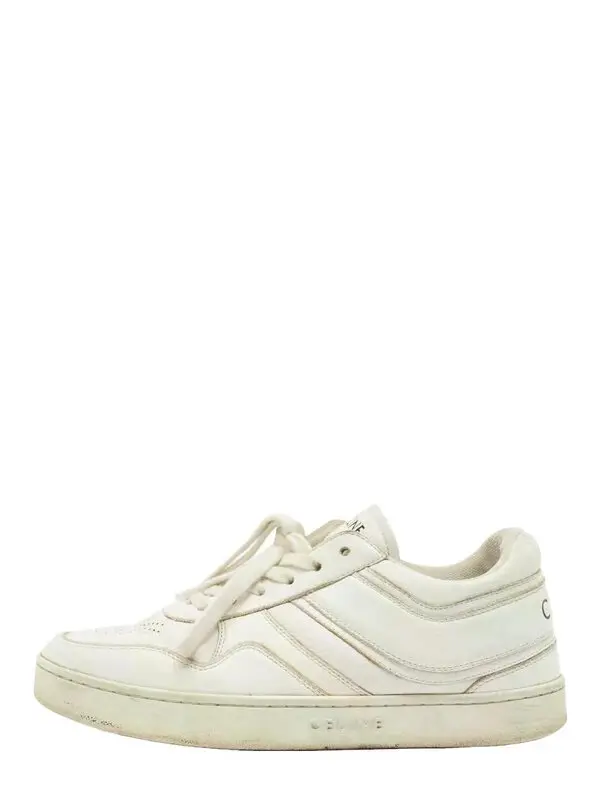 Celine Leather Sneakers - White