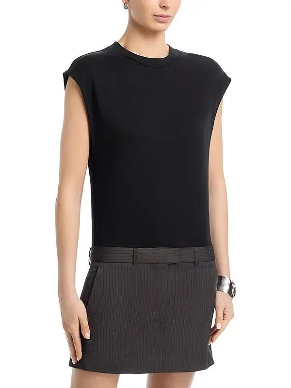 Acne Studios Drop Waist Mini Dress - Black