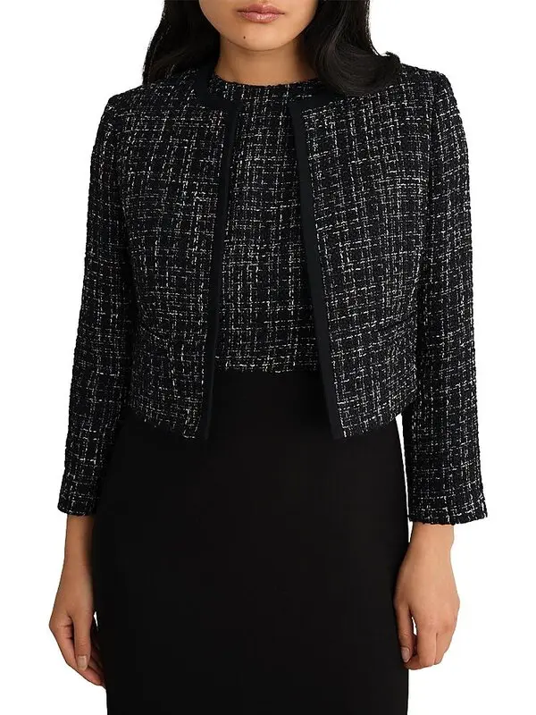 HOBBS LONDON Petite Esme Jacket - Black White