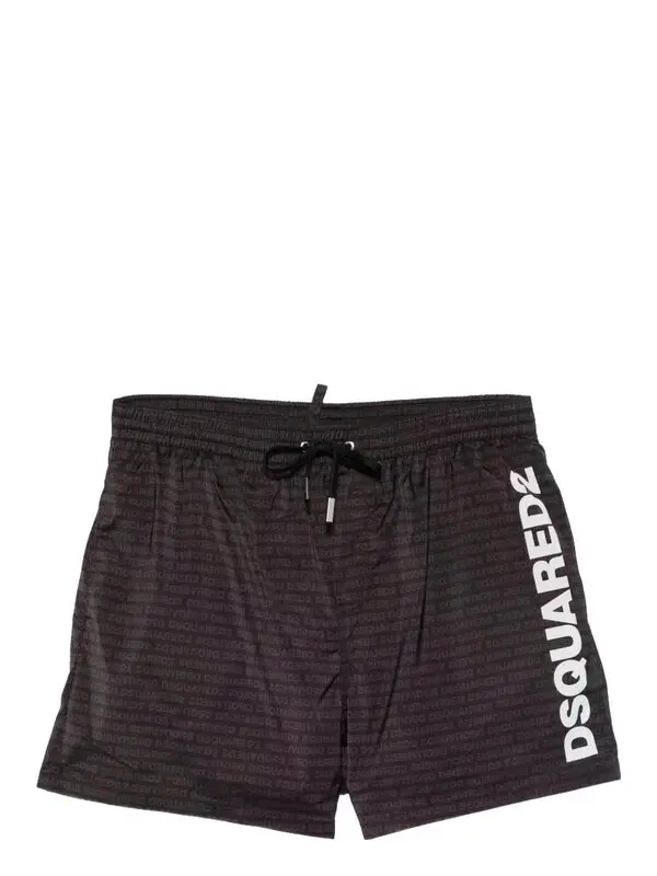 Dsquared2 Logo-print Swim Shorts - Black