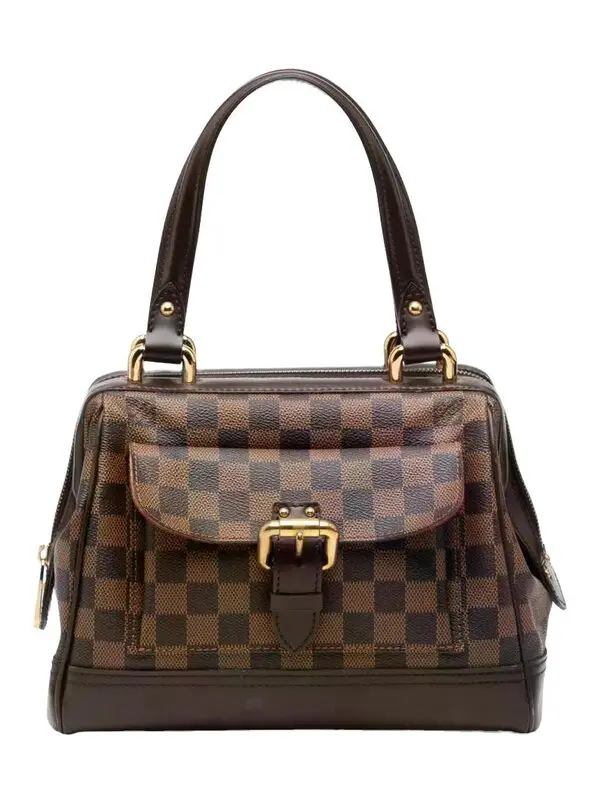 LOUIS VUITTON 2006 Damier Ebene Knightsbridge Handbag - Brown