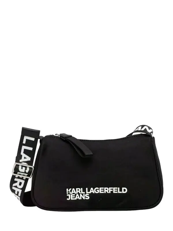Karl Lagerfeld Logo Shoulder Bag - Black
