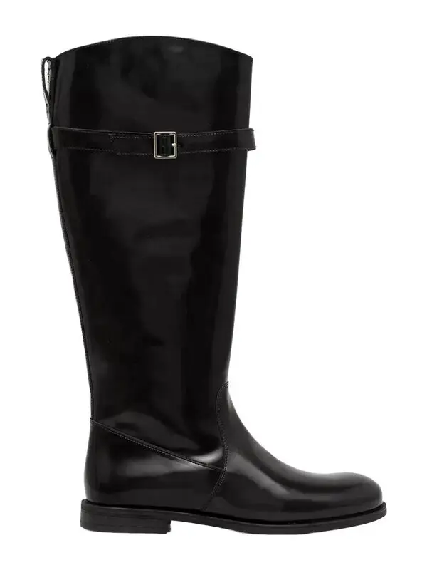BOSS Buckle Strap Boots - Black