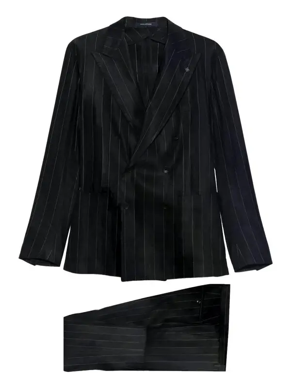 Tagliatore Pinstripe Suit - Blue