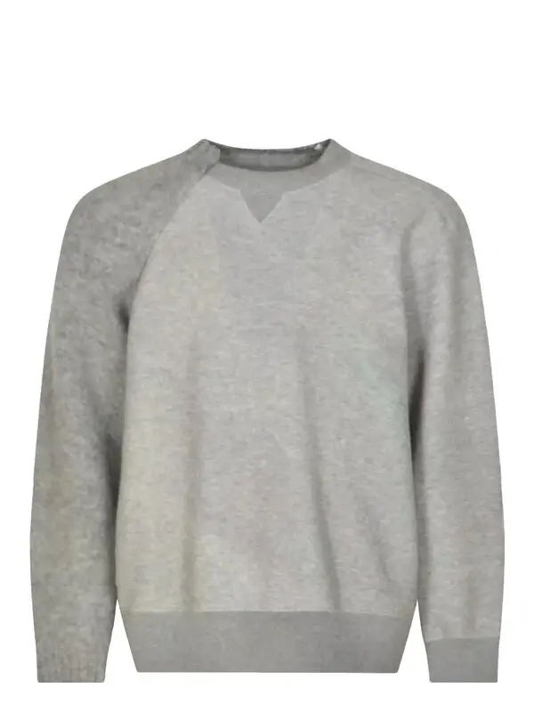 Sacai Colour-block Sweater - Grey