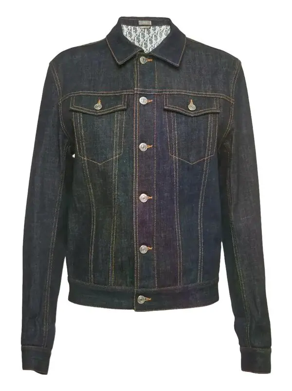 Dior Raw Dark Denim Jacket - Blue