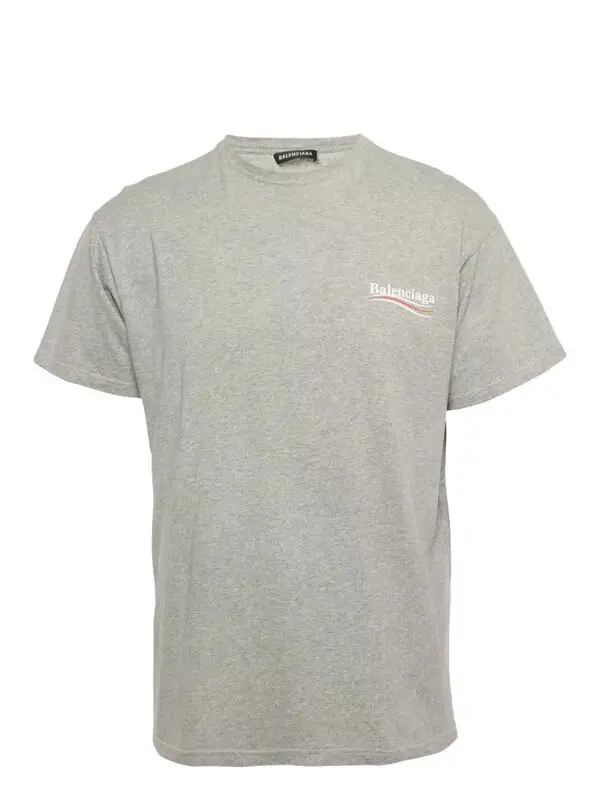 Balenciaga 2018 Logo Jersey T-shirt - Grey