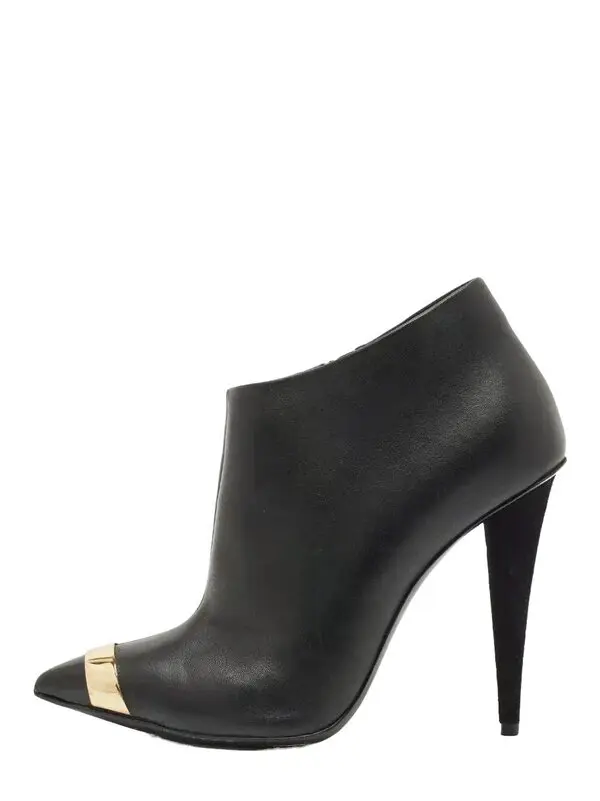 GIUSEPPE ZANOTTI Leather Ankle Boots - Black