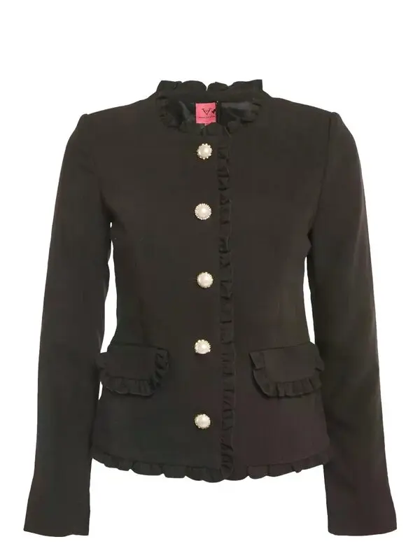 VERONICA VIRTA Rosie Ruffle Jacket - Black