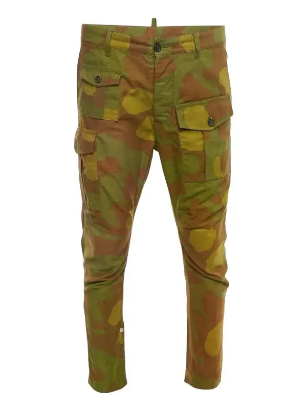 Dsquared2 Camouflage-pattern Cargo Pants - Green