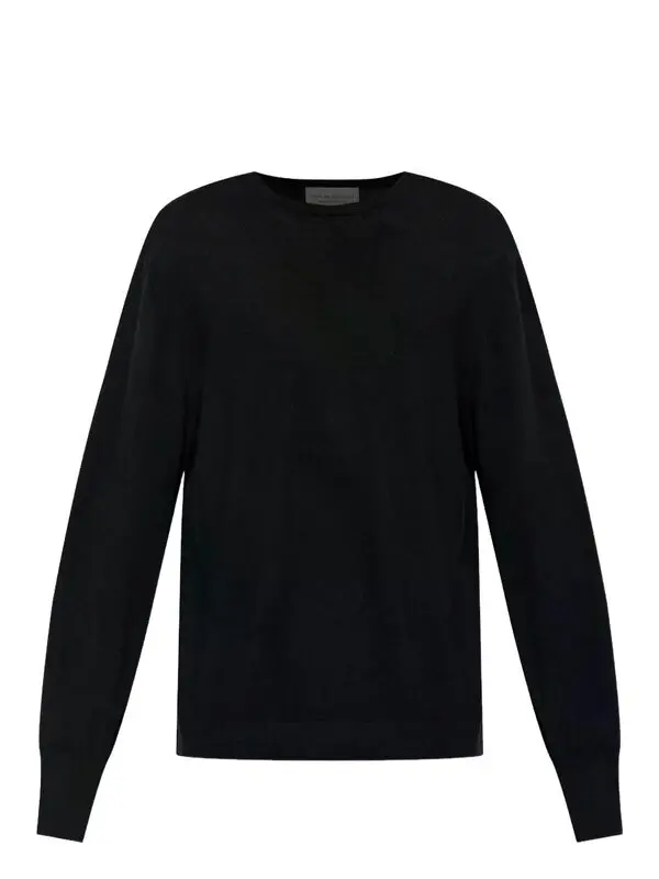 Officine Générale Nina Long-sleeve Crewneck Sweater - Black