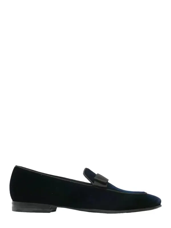 Tagliatore Velvet Loafers - Blue