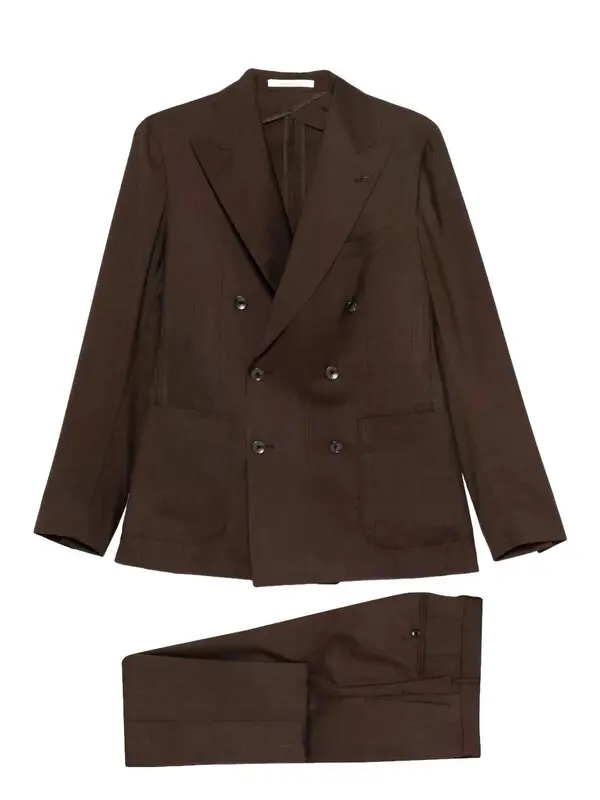 Tagliatore Double-breasted Suit - Brown