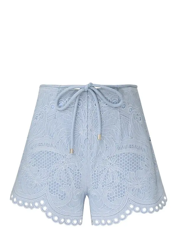 Zimmermann Daylight Denim Shorts - Baby Blue