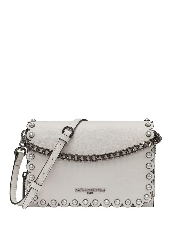 Karl Lagerfeld Paris Lourdes Crossbody - Winter White