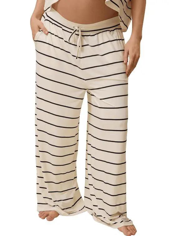 KINDRED BRAVELY Aria Casual Lounge Pants Limited Edition - Black And White Stripe