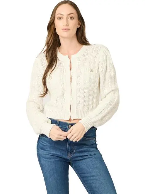 BTB LOS ANGELES Jade Cardigan - White