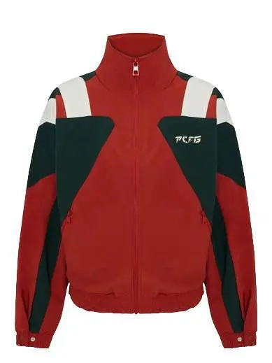 PCFG Oversized Boomerang Track Jacket - Leopard