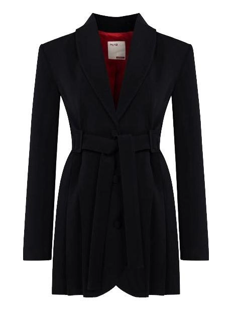 PCFG Wool Blend Jacket Dress - Black