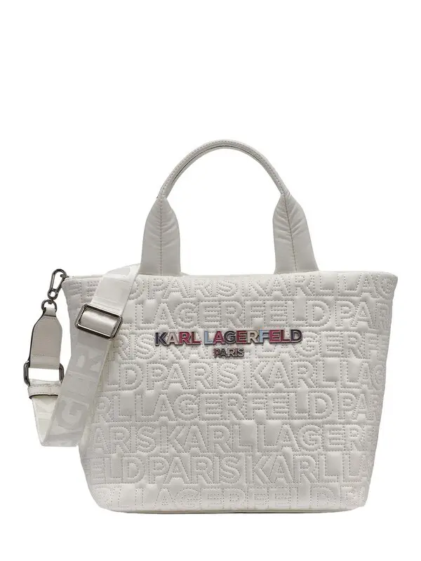 Karl Lagerfeld Paris Voyage Med Tote - White Multi