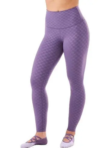 TAVI High Waisted Legging - Grape Abstract