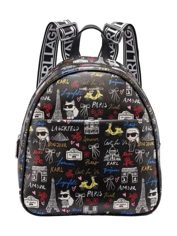 Karl Lagerfeld Paris Maybelle Backpack - Black Multi