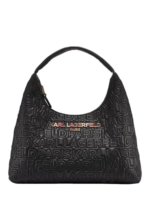 Karl Lagerfeld Paris Voyage Hobo - Black Multi