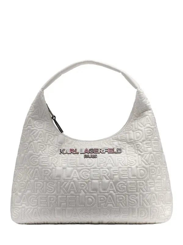 Karl Lagerfeld Paris Voyage Hobo - White Multi