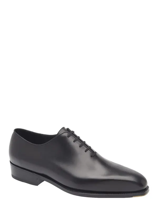 J.M. WESTON Fusain Cycliste Wholecut Oxford - Black Boxcalf