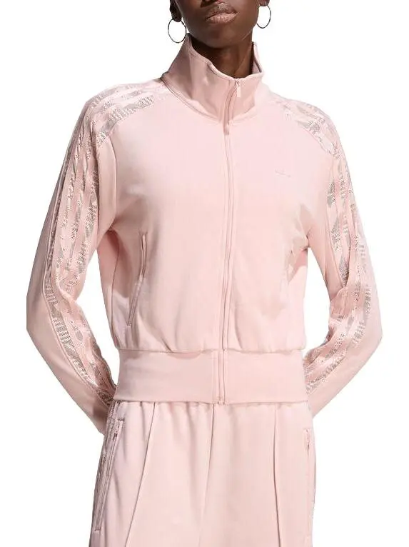 Adidas Originals By Alexander Wang Firebird Lace Track Jacket - Sandy Pink