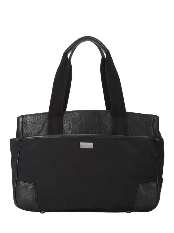 Gucci Guccissima Leather Tote - Black