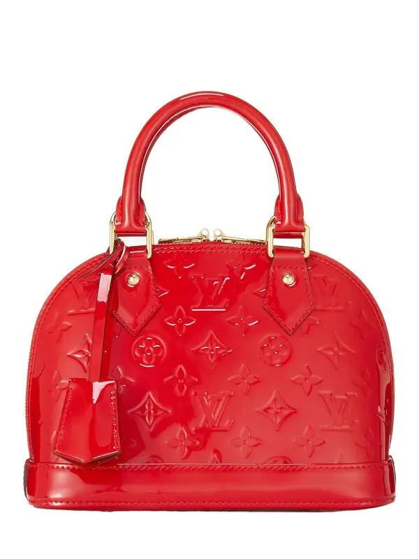 LOUIS VUITTON Monogram Vernis Alma Nm - Red