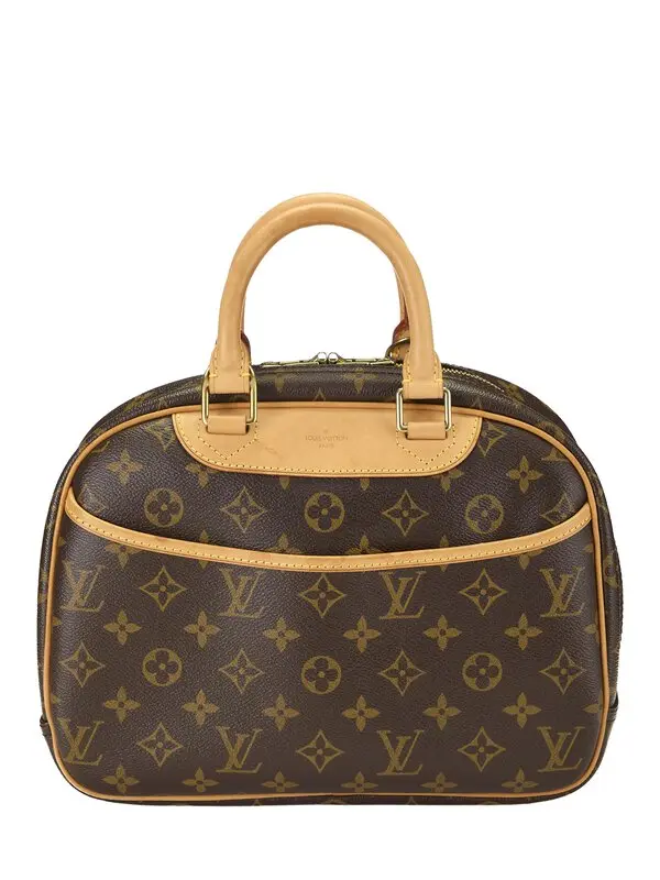 LOUIS VUITTON Monogram Trouville Top Handle Bag - Brown