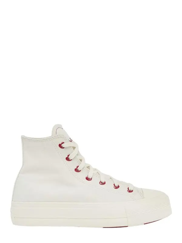 CONVERSE Chuck Taylor All Star Lift Platform Hi Valentine's Day - Vintage White/egret/days Ahead Red