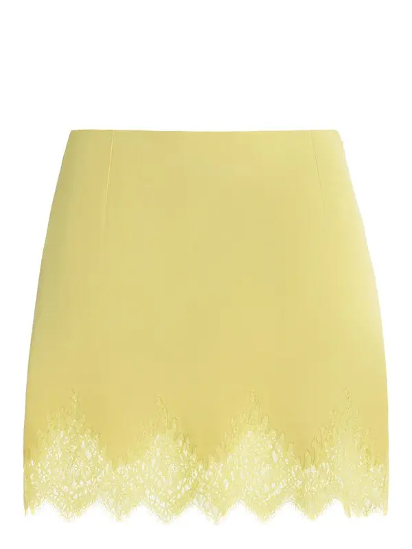 Renggli Silk Mini Skirt - Yellow