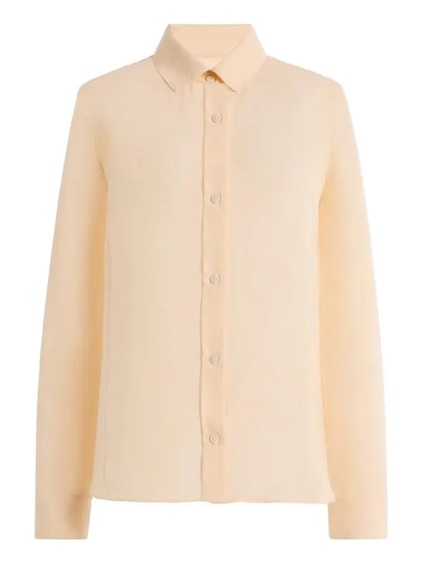 Renggli Silk Georgette Button-up - Light Pink