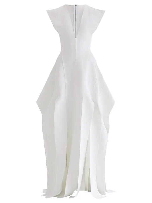 Maticevski Acumen Plunge Gown - White
