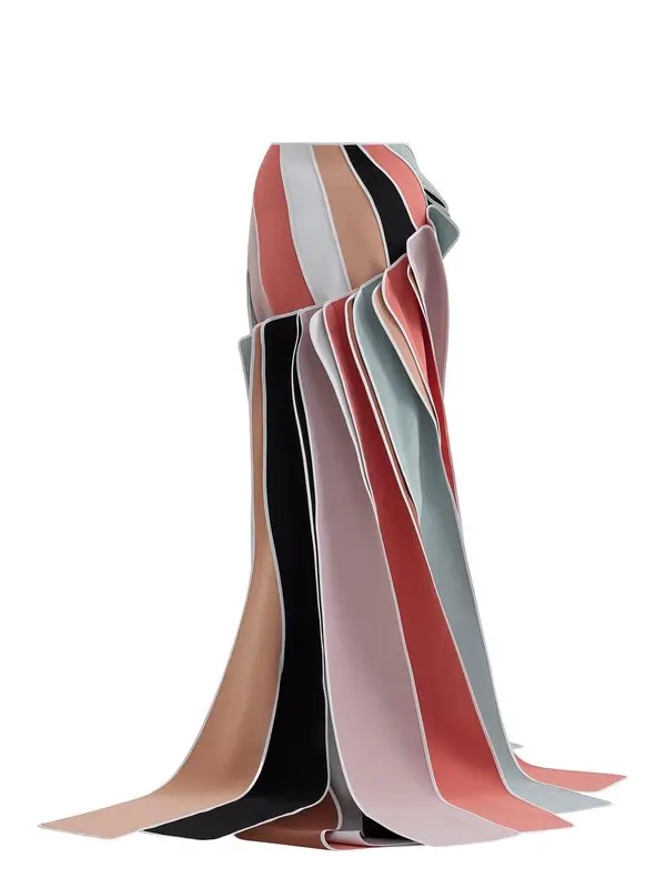 Maticevski Kudos Pleated Maxi Skirt - Multi