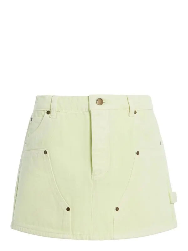 Renggli Cargo Mini Skirt - Lime Green
