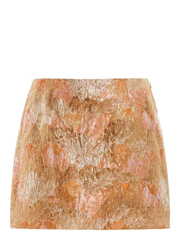 Renggli Brocade Mini Skirt - Print