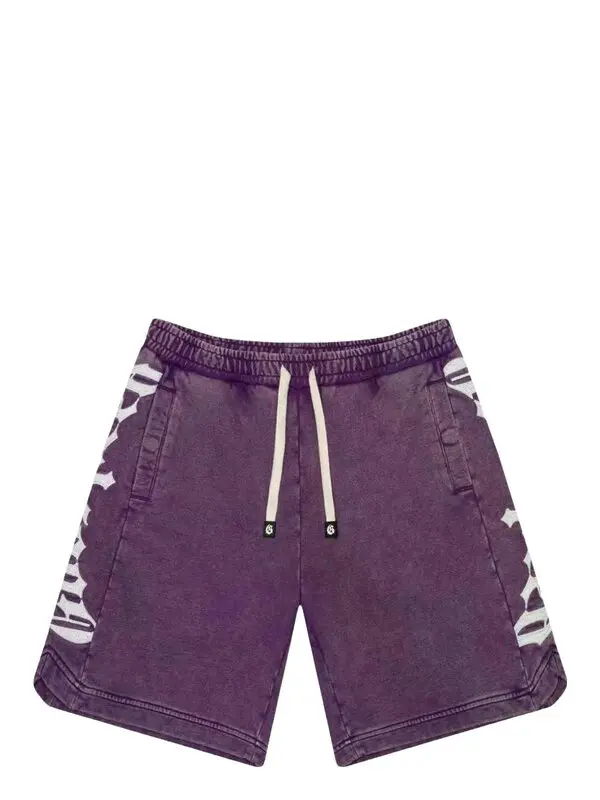 GODSPEED Graphic Print Shorts - Purple