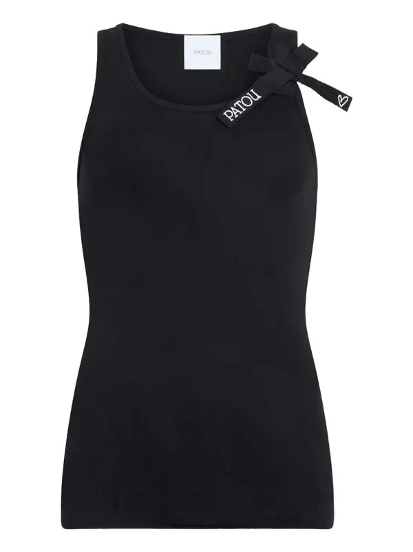 Patou Logo Tank Top - Black