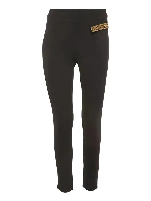 Roberto Cavalli Gabardine Leggings - Black