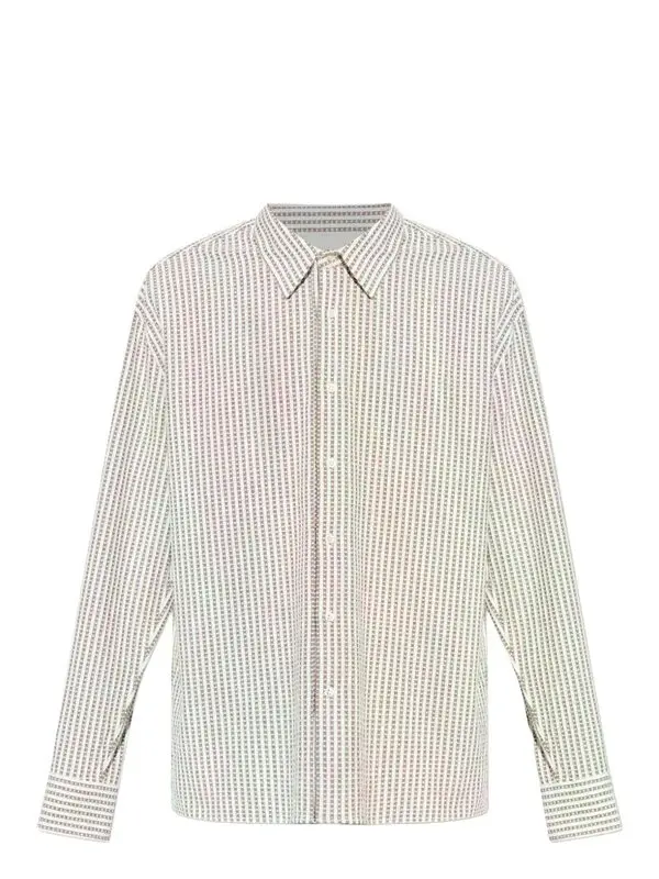 Officine Générale Striped-pattern Shirt - Neutrals