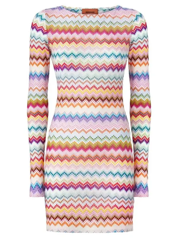 Missoni Zig-zag Beach Dress - White