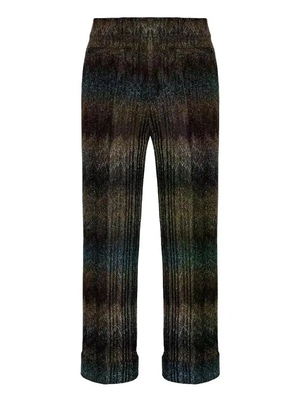 Missoni Zigzag Flared Trousers - Brown